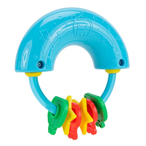 CoComelon Musical Rings - Pack of 4 Colorful Musical Rings - Sensory Play - Shake, Rattle, Jingle - Unique Sounds - Sensory Engagement - Fun Play for Children and Babies
