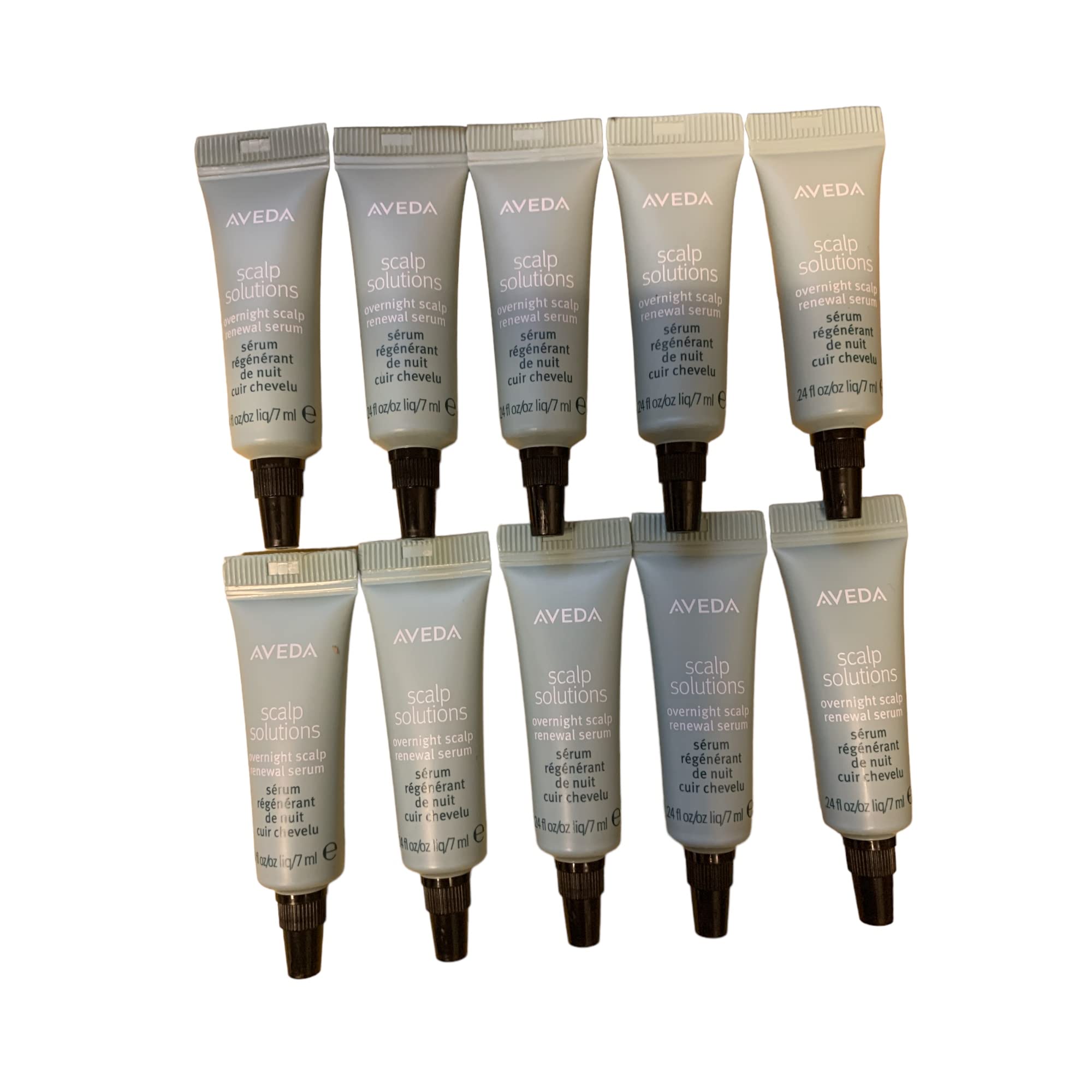 Aveda Scalp Solutions Overnight Scalp Renewal Serum 0.24 Fl Oz/7 Ml Pack of 10