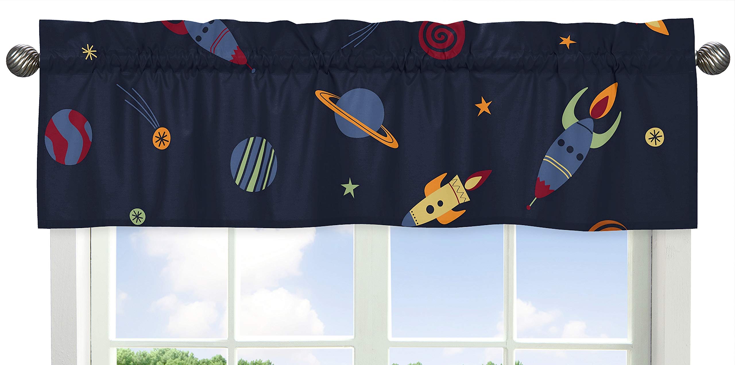 Sweet Jojo Designs Space Galaxy Rocket Ship, Planet, Galactic 11 Piece Baby Boy or Girl Bedding Crib Set