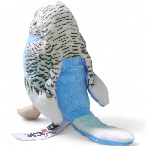 Carl Dick Budgerigar Dark Blue, 5 inches, 13cm, Plush Toy, Soft Toy, Stuffed Animal 2823005