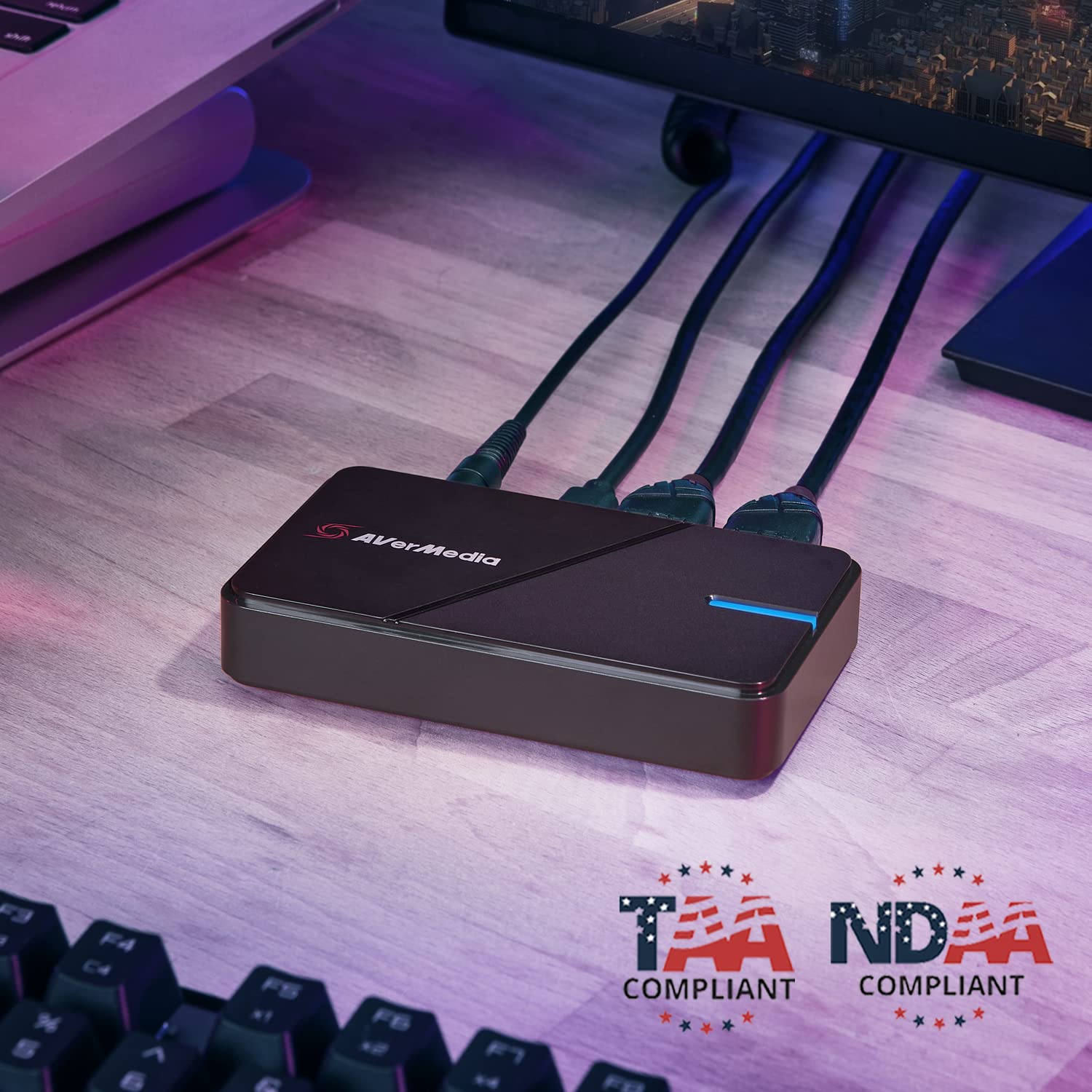 AVerMedia HDMI Capture Card - Gaming, Video Streaming, 4K Capture Card for PS5, Xbox Series X/S, Xbox One, PS4, Nintendo Switch, Windows 11 / Mac Os12, HDR & VRR Support - GC551G2 Live Gamer Extreme 3