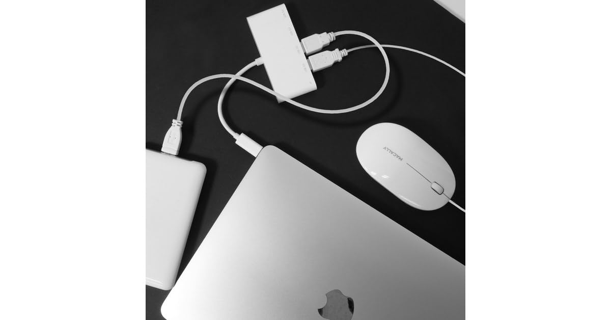 Macally UC3HUB4C USB-C 3.1 Hub 4 Ports + 1x USB-C 10cm Cable 18990