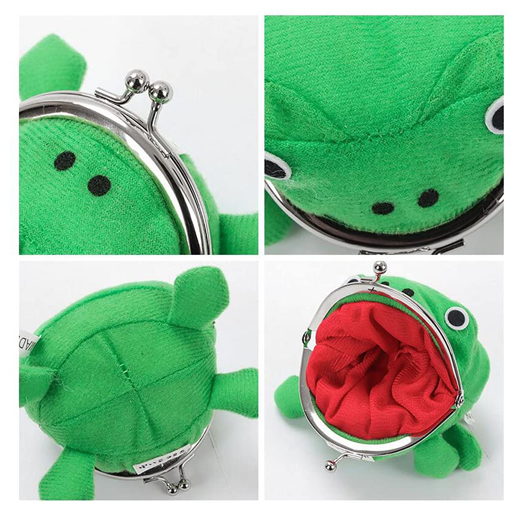 Frog Wallet Anime Frog Wallet 1 pcs ,Cosplay Props Plush Toy Purse Wallet for Christmas Cosplay Ninja Themed Party Gift (green)