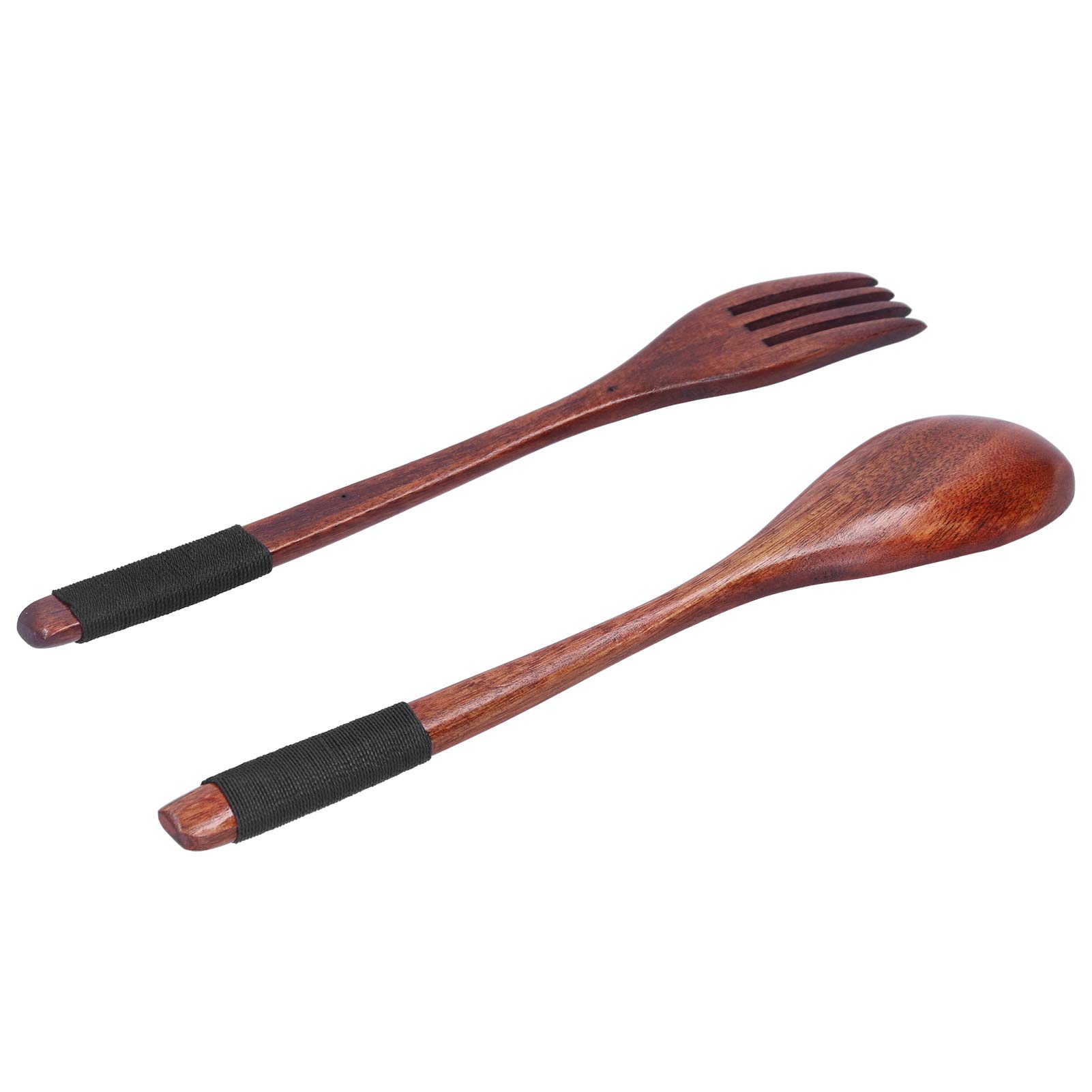 Actaday Cooking Utensils Japanese Style Cutlery Set Wooden Spoon Fork Soup Teaspoon Kitchen Kitchenware Tools