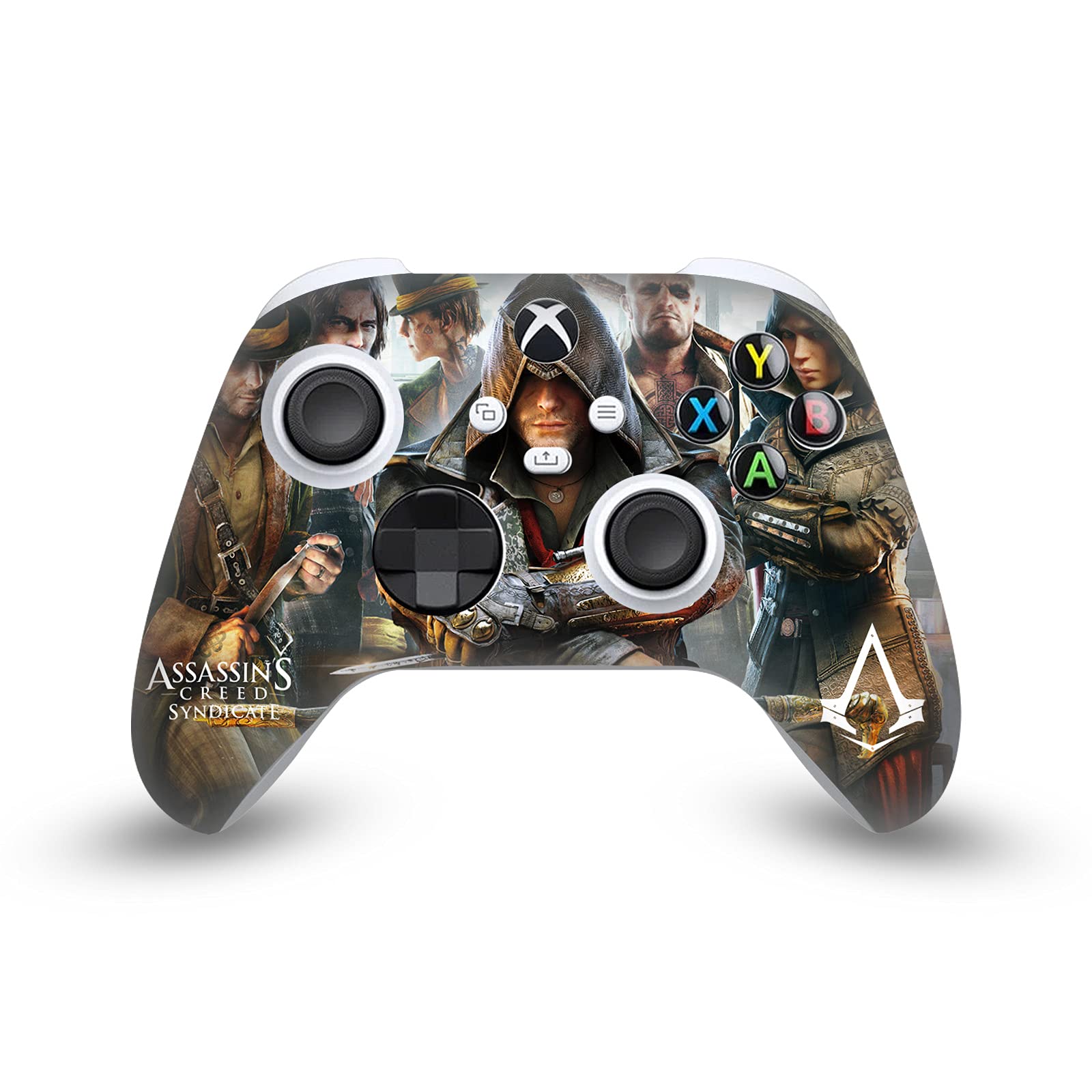 Head Case Designs Officially Licensed Assassin's Creed Key Art Syndicate Graphics Vinyl Sticker Gaming Skin Decal Cover Compatible With Xbox Series X Console and Controller Bundle