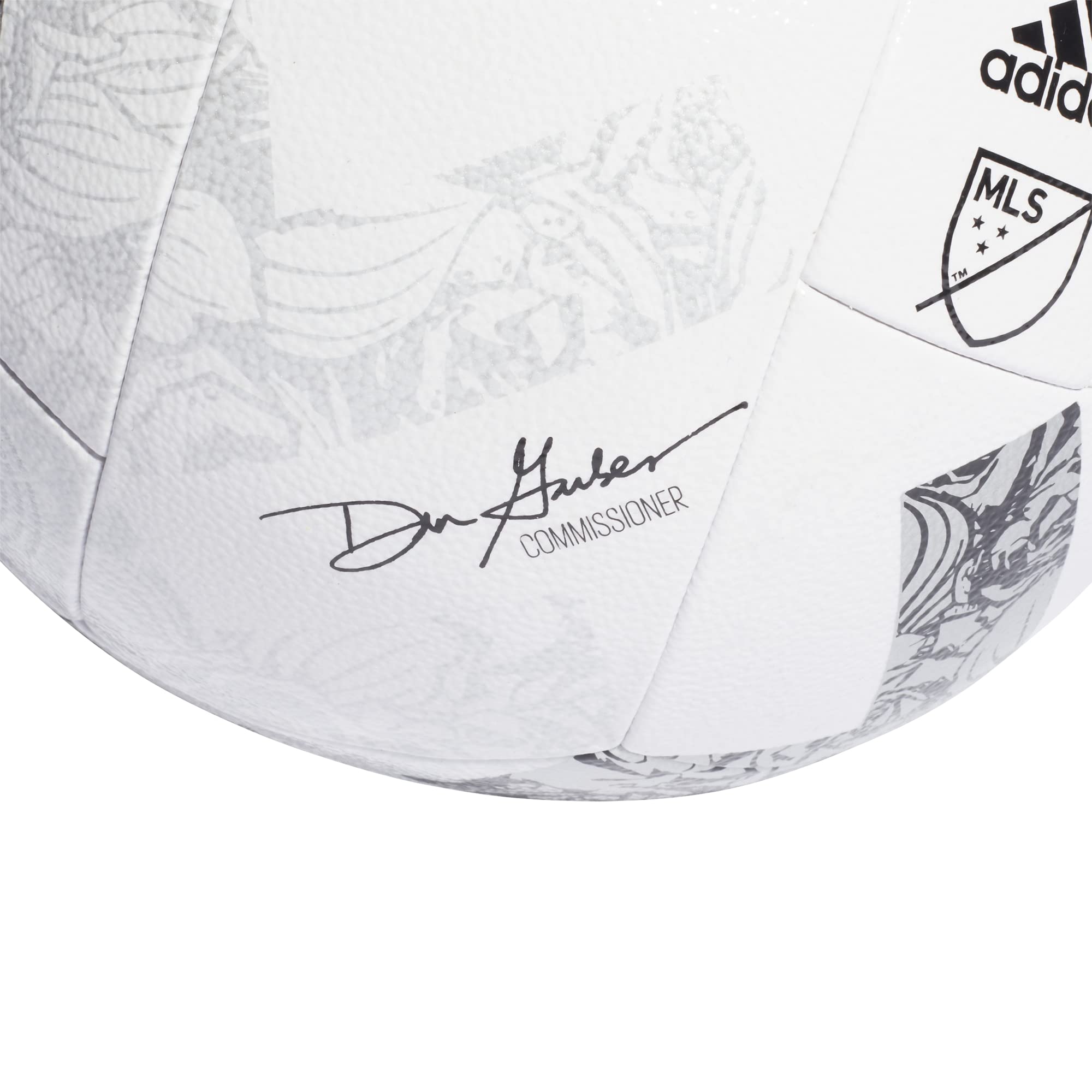 adidas Unisex-Adult MLS Competiton Nativo Ball, White/Black/Iron Metallic, 5