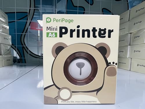 BISOFICE A6 Mini Pocket Printer Wireless BT Thermal Printer Picture Label Memo Receipt Paper Printer + 9 Rolls Color Thermal Paper + 3 Rolls Adhesive Sticker Paper 57 * 30mm