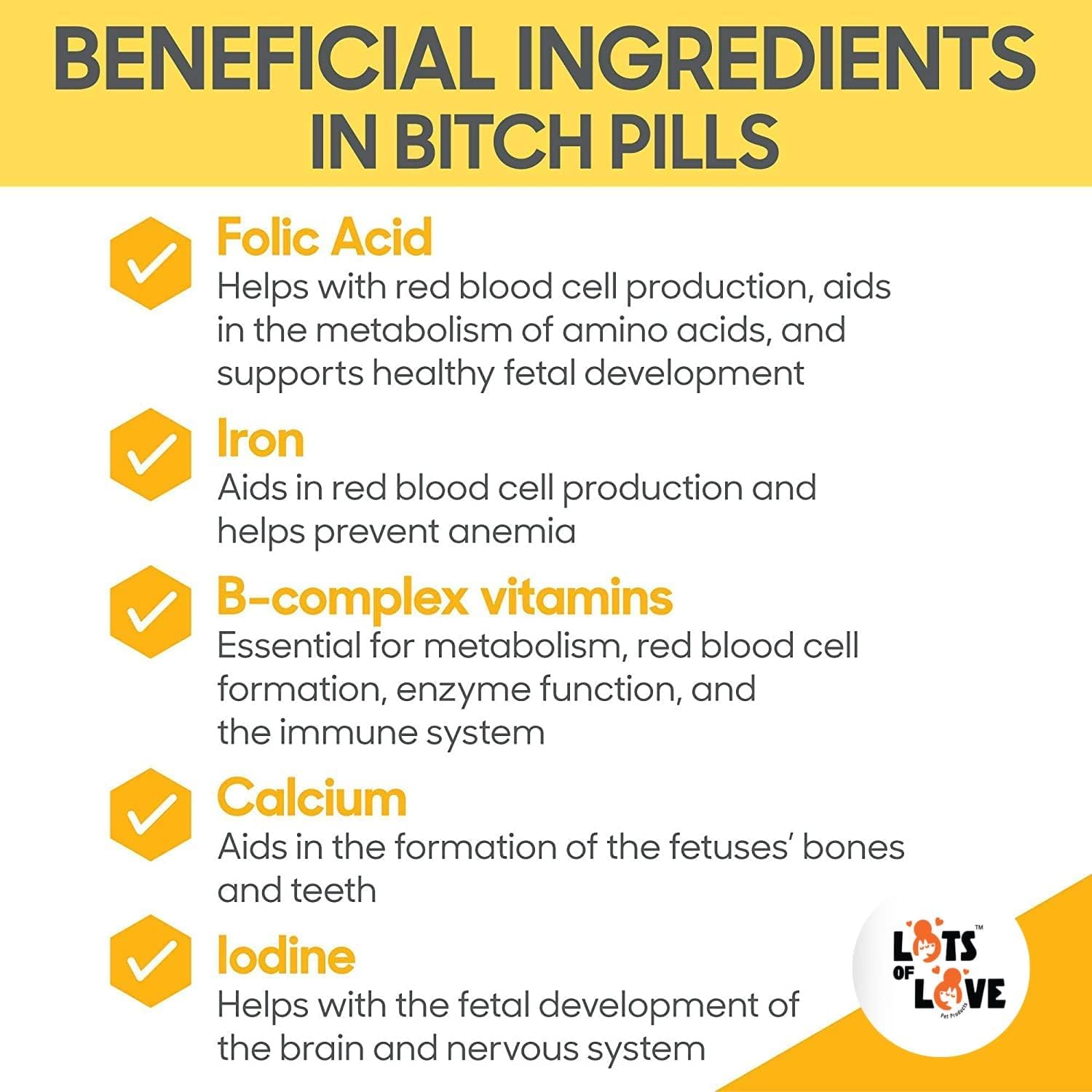 Bitch Pills - Prenatal Vitamins for Dog - 90 Tablets