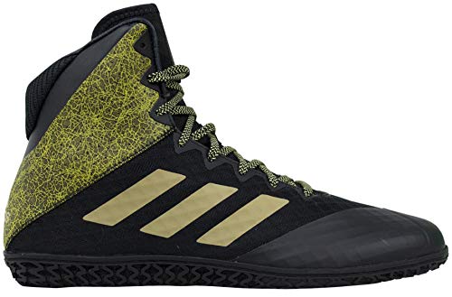 adidas Mat Wizard Hype Black/Gold Wrestling Shoes 8.5