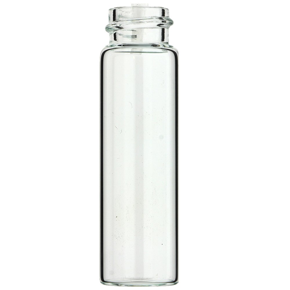 Made in USA 6 Pack 8 DRAM 30 ml 1 oz Clear Glass Vials with Phenolic Screw Caps (Storage Cosmetics Oils Perfumes Spices Specimen)
