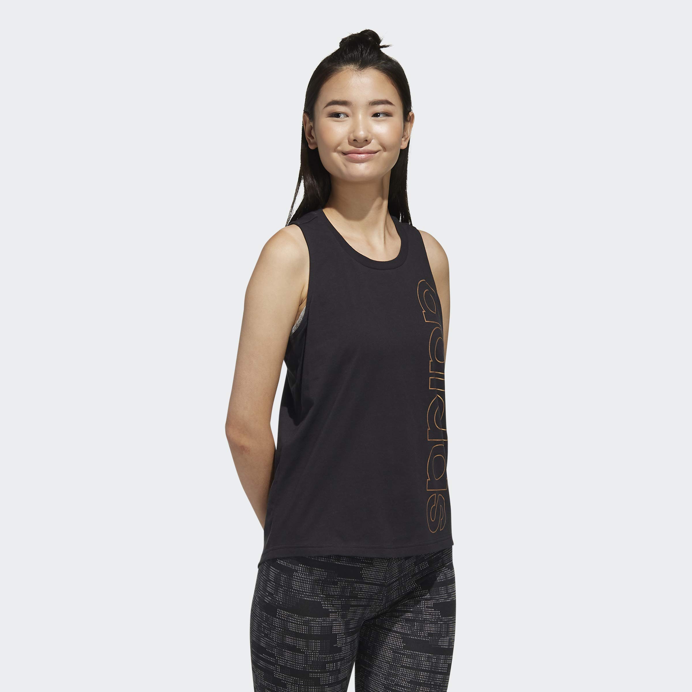 adidas Women's Essentials Tank Green Tint/Copper Metallic X-Large