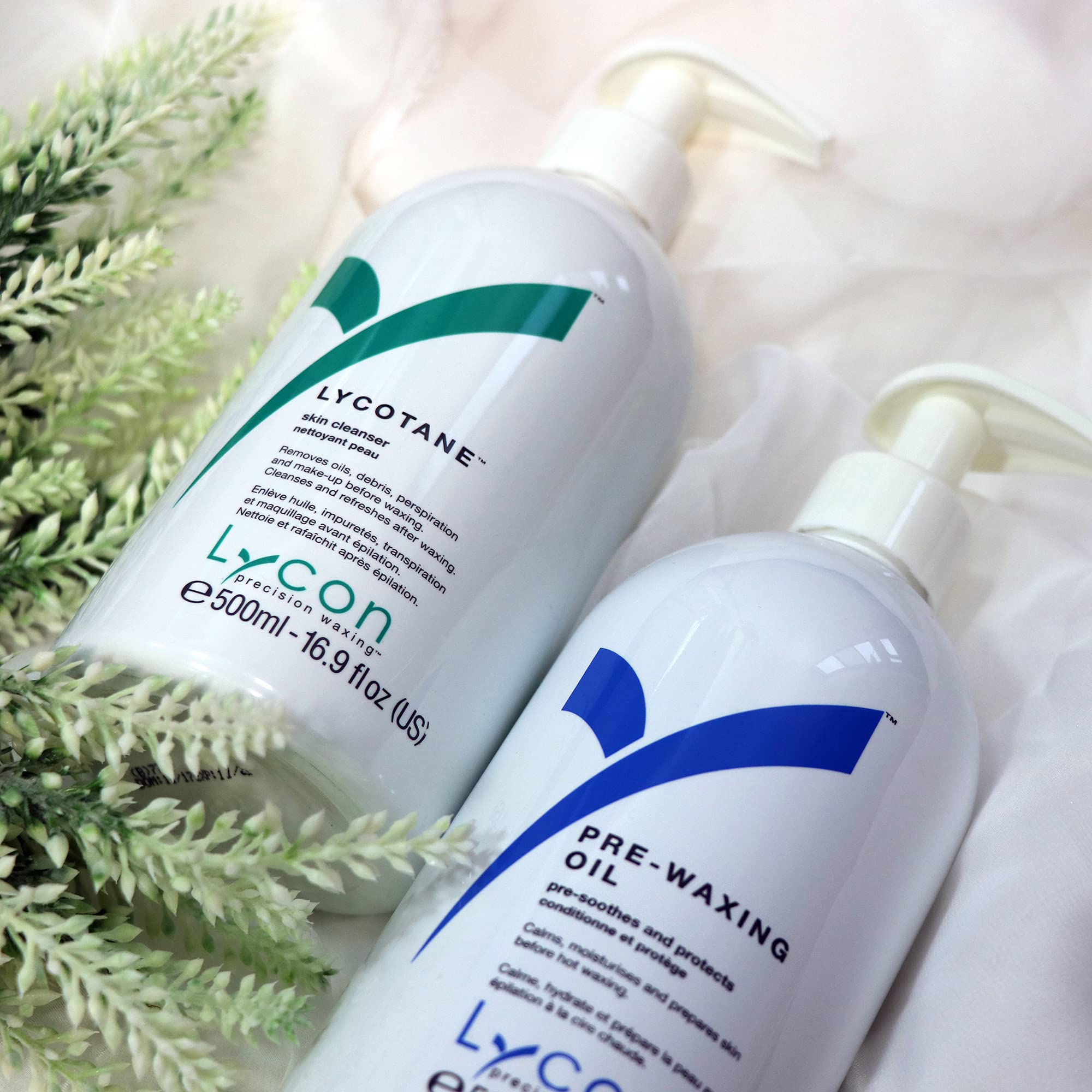 Lycotane Skin Cleanser, Pre-Wax Cleanser, Soothing Pre and Post Wax Treatment Made w/Jasmine & Chamomile, Vegan & Gluten-Free, 500ml (17oz.)