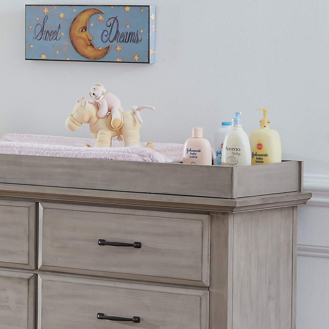 Oxford Baby Universal Changing Topper, Stone Wash