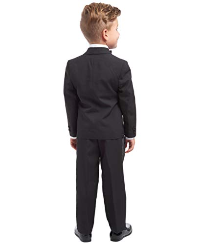 Nautica baby boys 4-piece With Dress Shirt, Bow Tie, Jacket, and Pants Tuxedo, Black, 18 Months US
