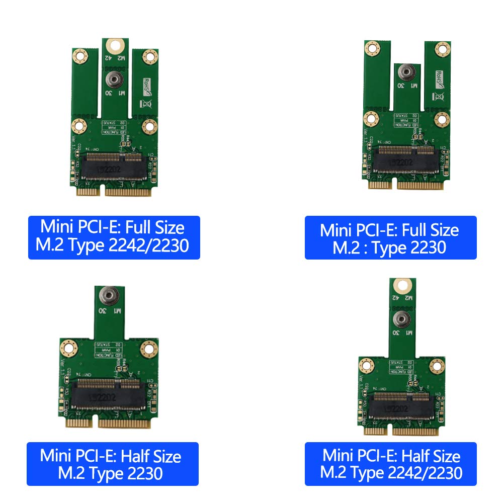 M.2 (NGFF Key E) to MPCIe (PCIe+USB) Adapter pcie Card m.2 pcie Adapter