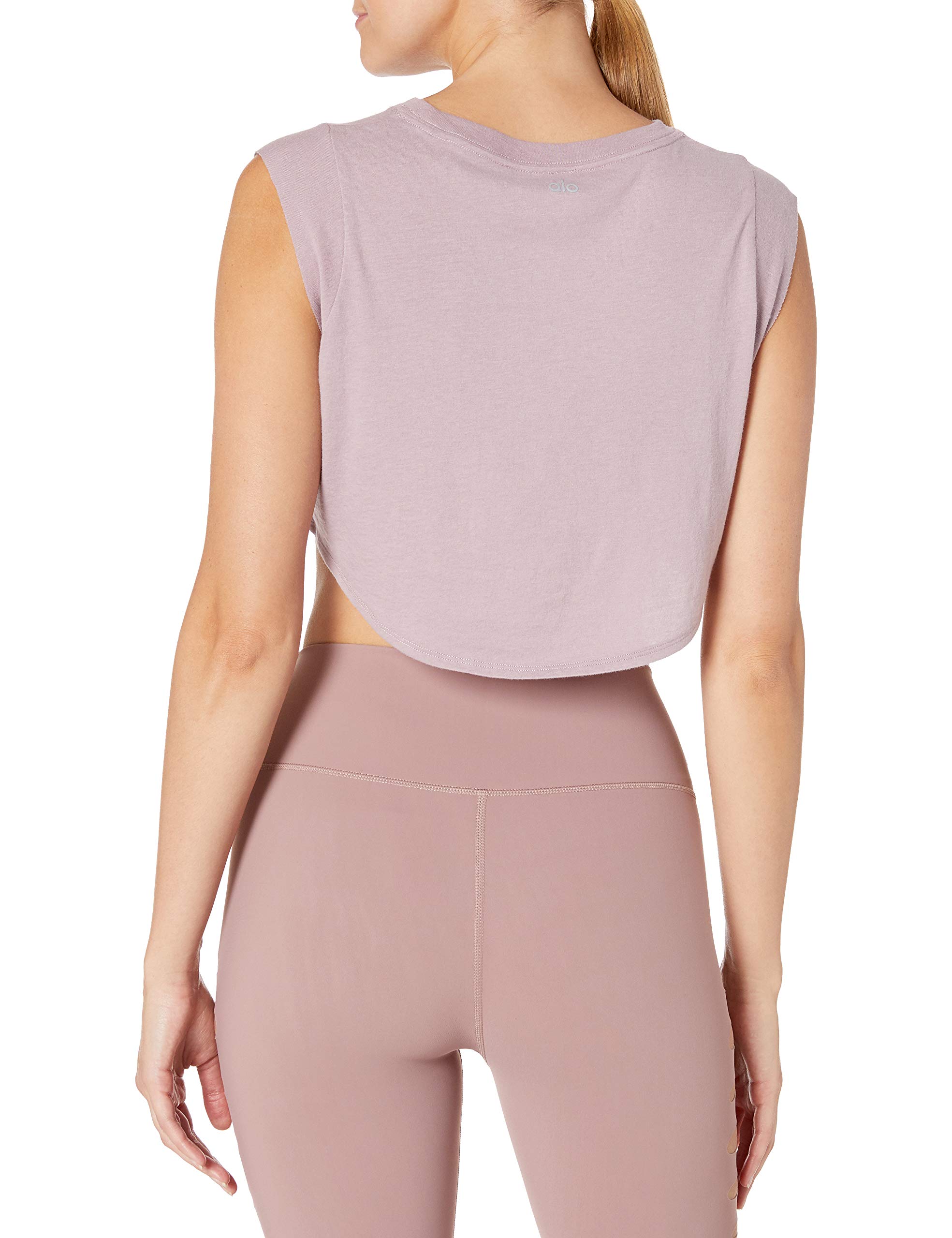Alo Yoga Women's Echo Tee, Dusted Plum, Large