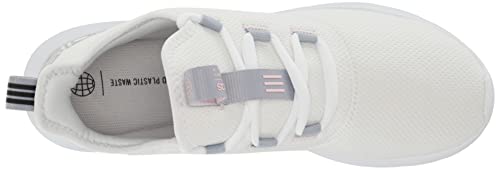 adidas Women's Casual Running Shoe, White/White/Clear Pink, 8