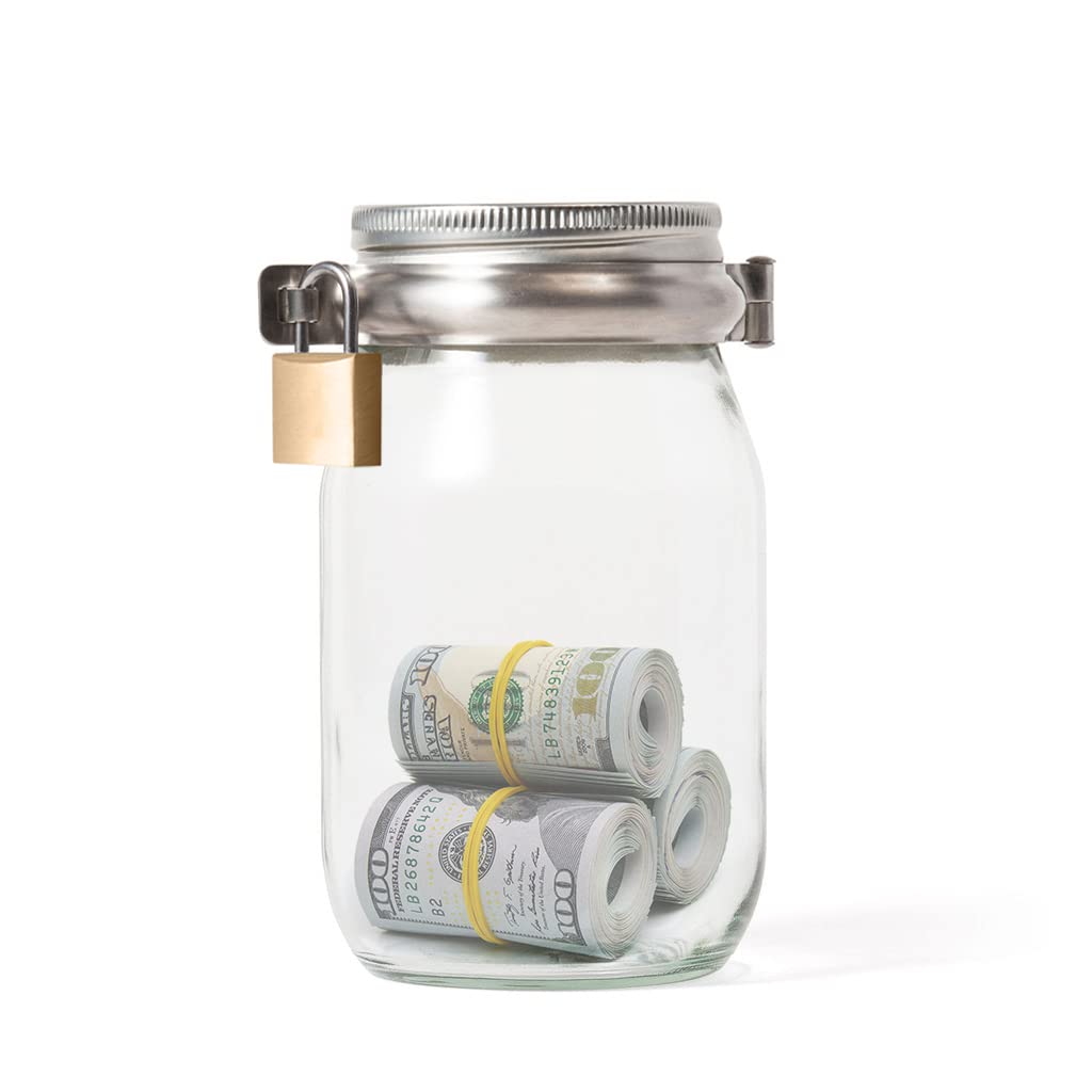 Hebrware Mason Jar Locking Lid, Pad Lock, For Regular Mouth Mason Jars