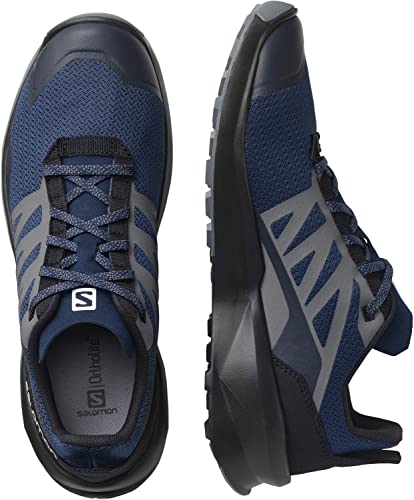 Salomon Patrol Hiking Shoes for Men Climbing, Mood Indigo/Black/Quiet Shade, 12