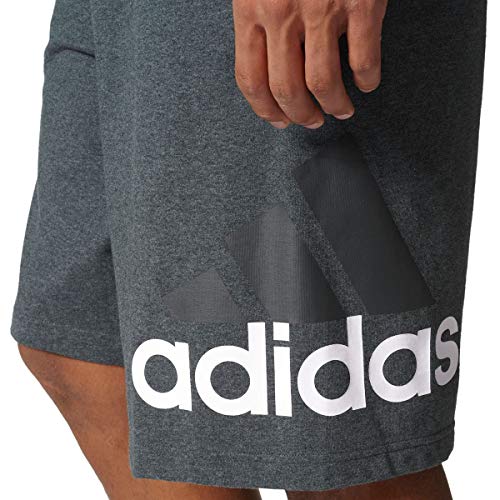 adidas Men's Athletics Jersey Shorts, Dark Grey Heather, Small