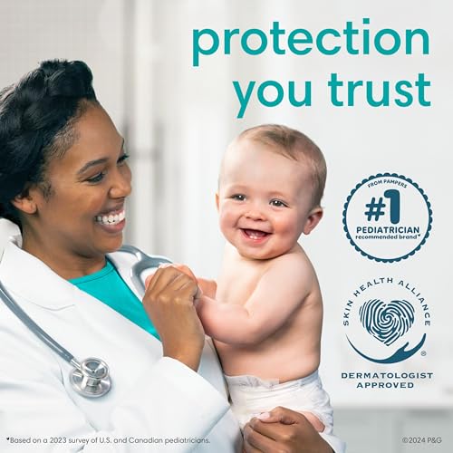 Pampers Baby Diapers - Pure Protection - Size 6, 72 Count, for up to 100% Leakproof, Premium Plant-based Skin Protection