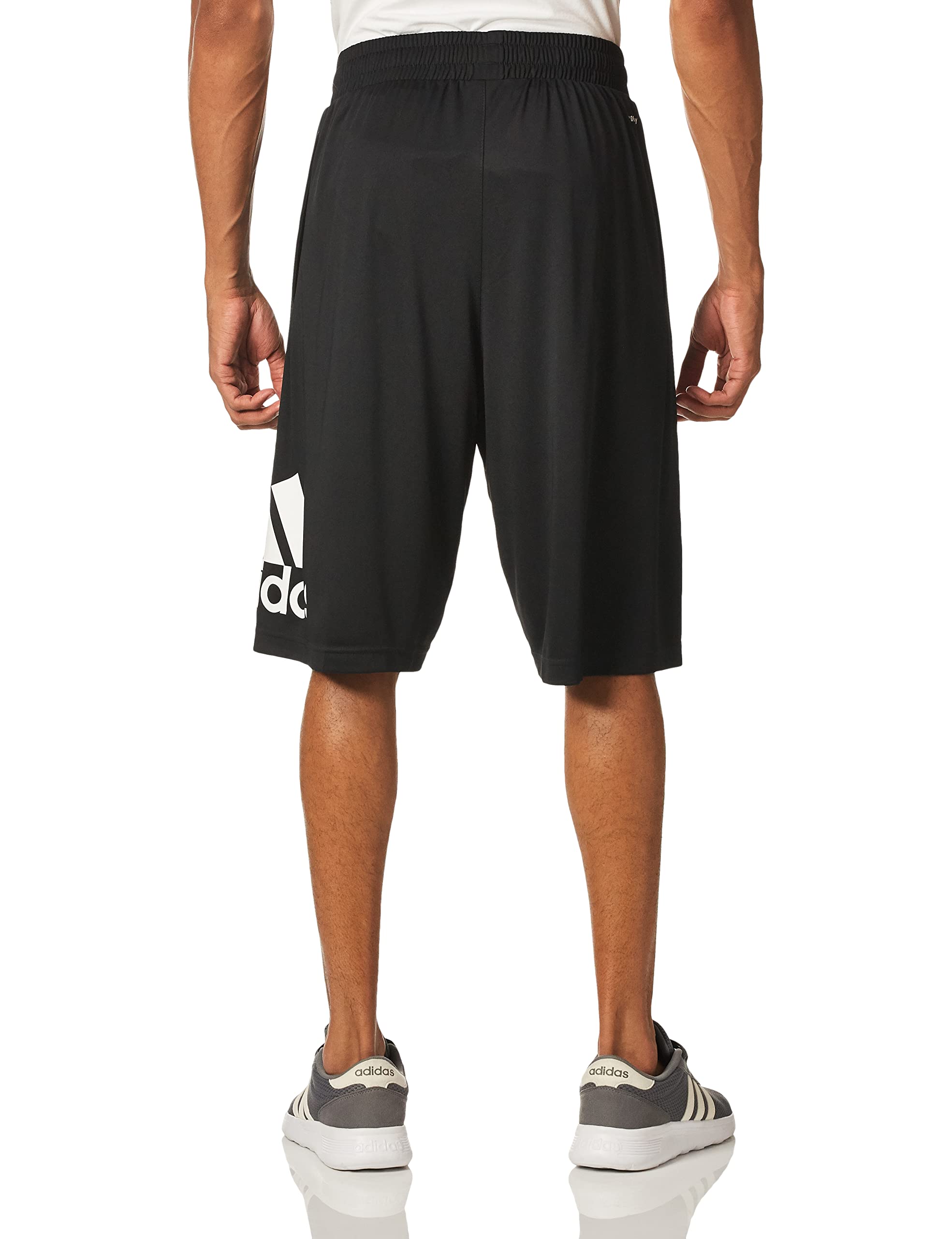 adidas Men's Basketball Crazylight Shorts, Black/White, Small