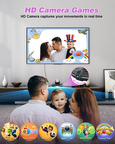 Acelufly Dance Mat, Eletrionic Dance Mat with Multiple Modes, Non-slip Dance Mat for TV with HD Camera, Musical Dance Game Mat for Girls Boys, Christmas/Birthday/Valentine's Day Gifts for Kids Adults