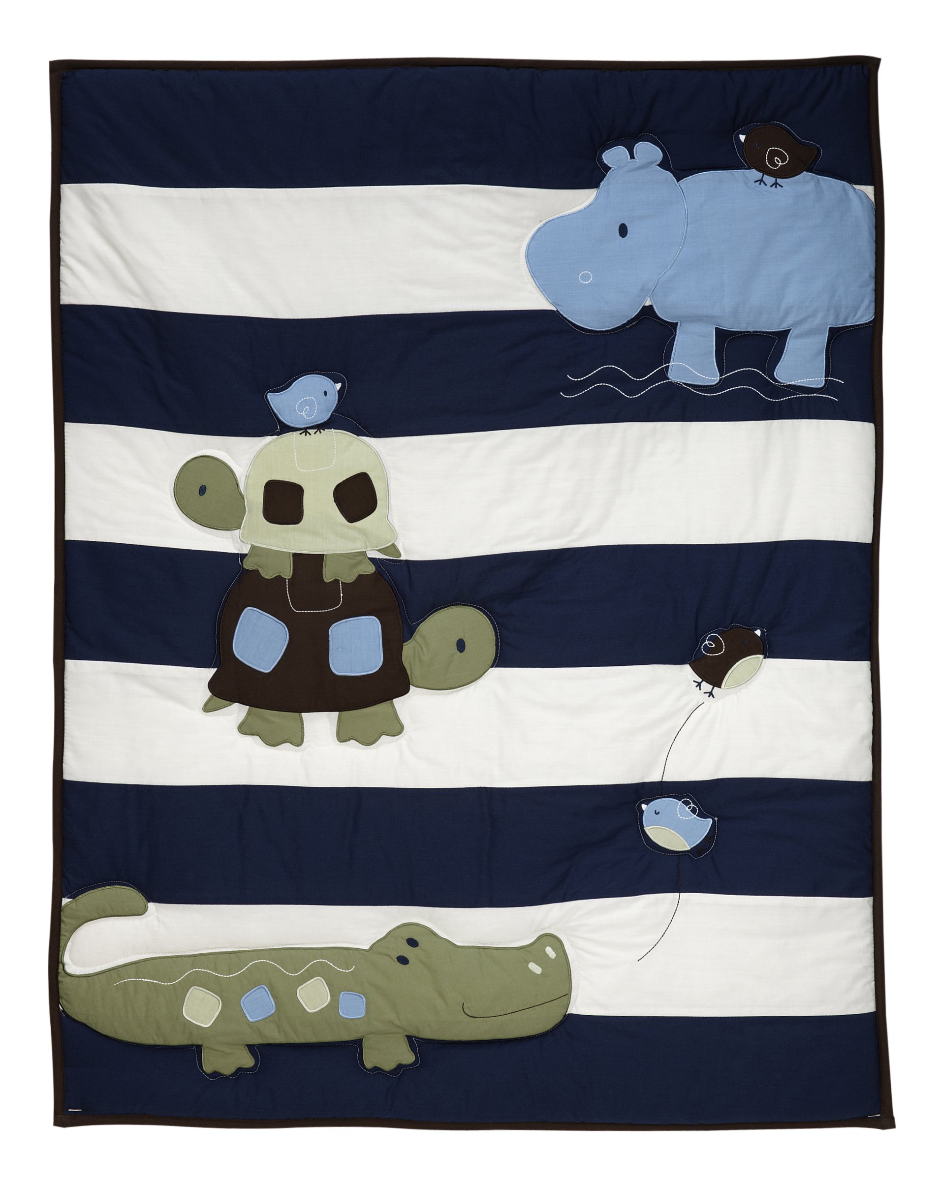 NoJo Alligator Blues 4 Piece Crib Set