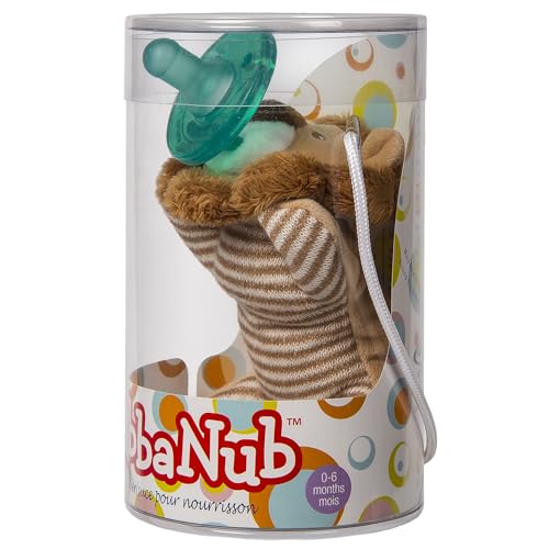 Mary Meyer WubbaNub Soft Toy and Infant Pacifier, Afrique Lion (42554), 1 Count (Pack of 1)