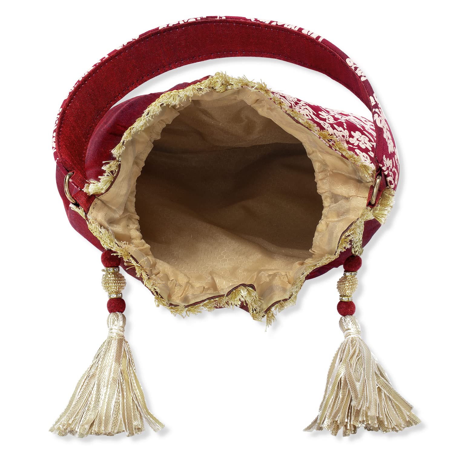 Aheli Indian Potli Bags Gift for Women Evening Bag Clutch Ethnic Bride Purse with Drawstring