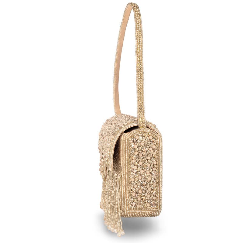 Aheli Indian Potli Bags Gift for Women Evening Bag Clutch Ethnic Bride Purse with Drawstring
