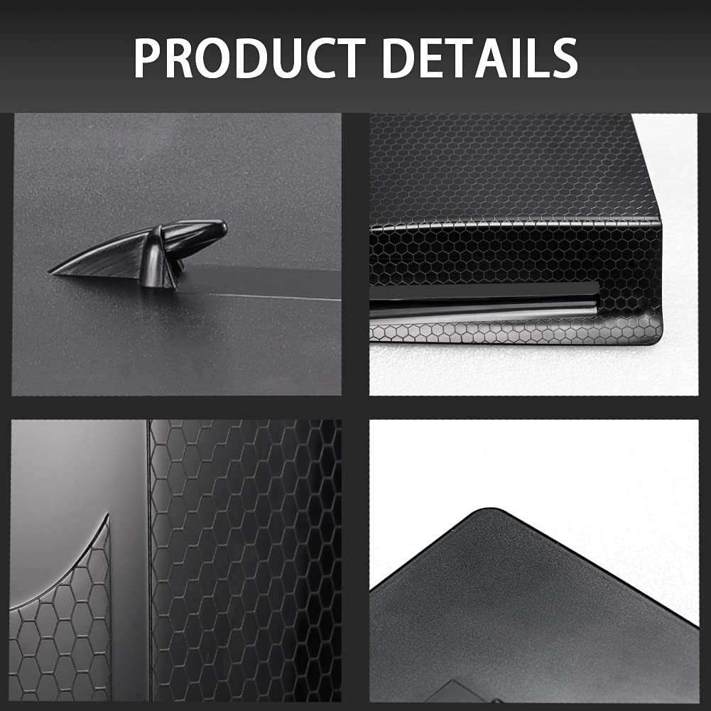 Amaspace PS5 Face Plates for Disc Edition. ABS Anti-Scratch Dustproof Protective Shell Cover. (Black Honeycomb Style)