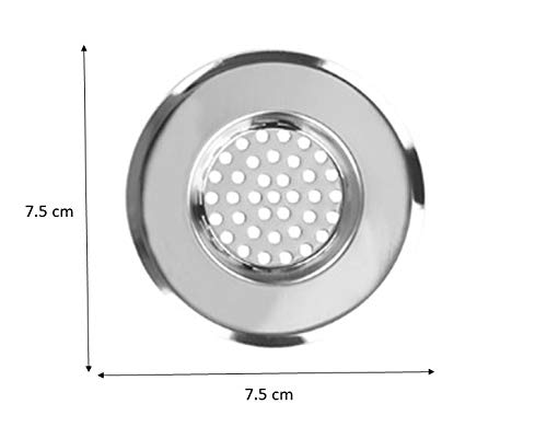 Chef Aid 10E07273 Mini Stainless Steel Sink Strainer, Plastic, Silver