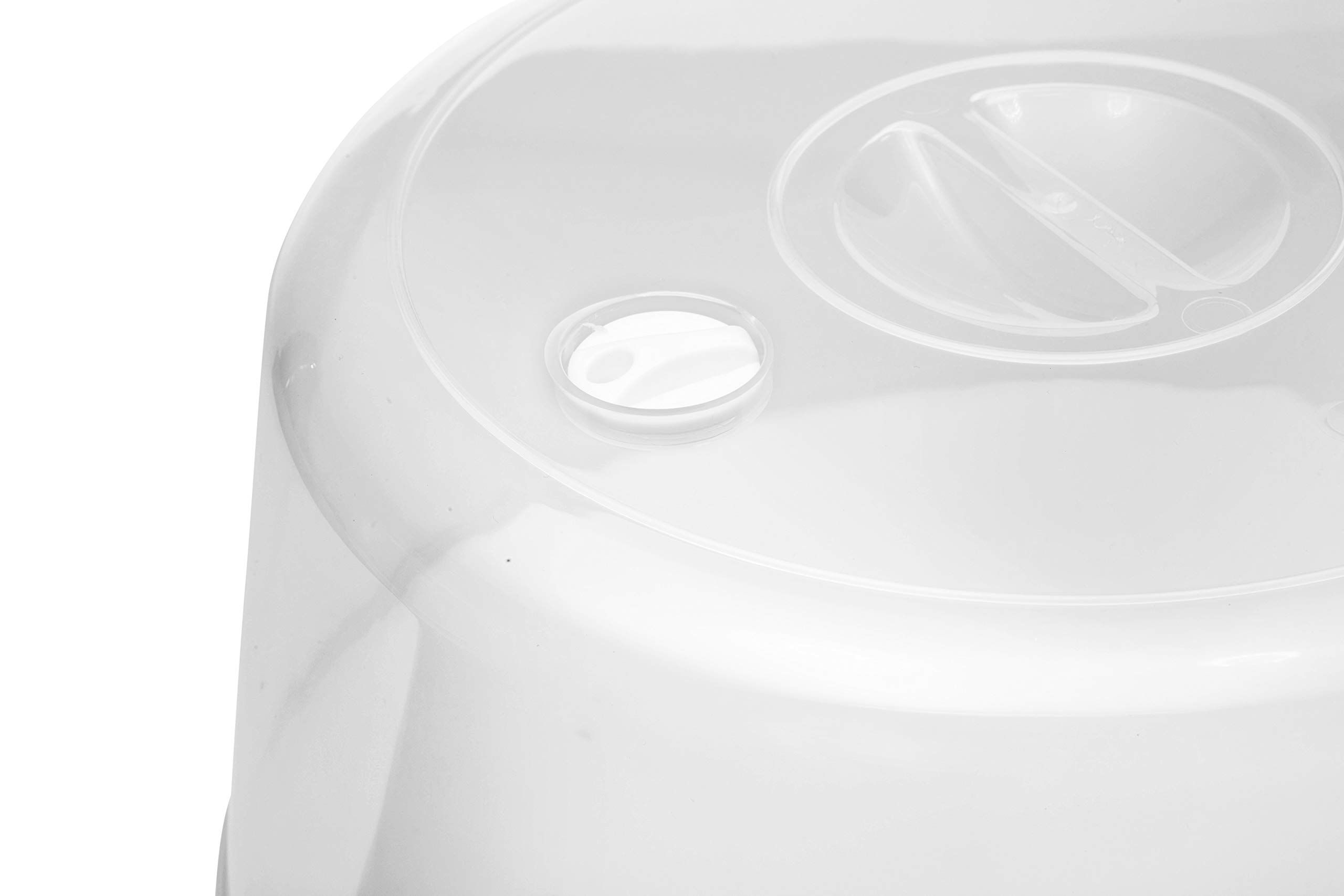 Clear Tall Microwave Plate Cover - Splatter Guard Lid for Heating Dish Inside Microwave - Multipurpose Food Covering with Steam Vented Holes and Handle | BPA-Free (1 Pack)