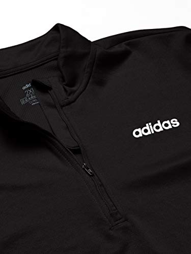adidas Men's Designed 2 Move Long Sleeve 1/4 Zip Black Small