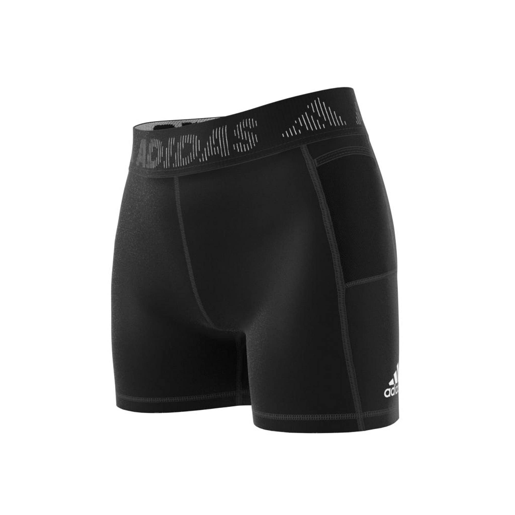 adidas Women's Techfit Badge of Sport Short Tights, Black/White, Medium