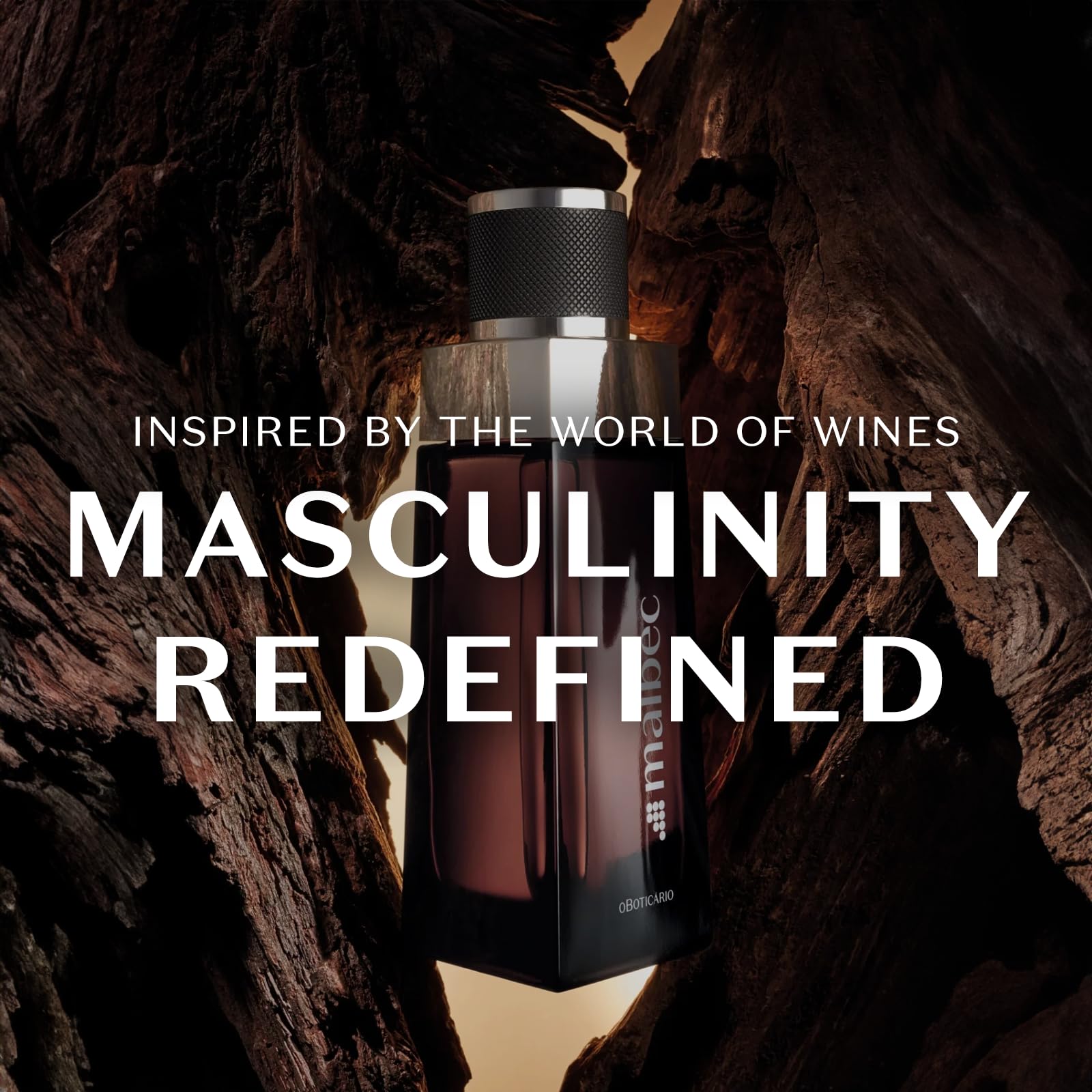 Malbec Eau de Toilette By O Boticario, Cologne For Men, Long-Lasting Fragrances, French Oak Barrel-Aged Red Wine & Woody Amber Perfume Scent, 3.4 Ounce