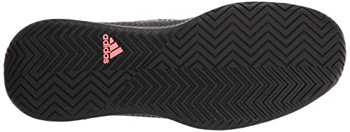 adidas Men's Defiant Generation Tennis Shoe, White/Acid Red/Silver Metallic, 10