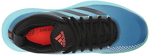 adidas Men's Defiant Generation Tennis Shoe, Pulse Aqua/Black/Altered Blue, 11.5