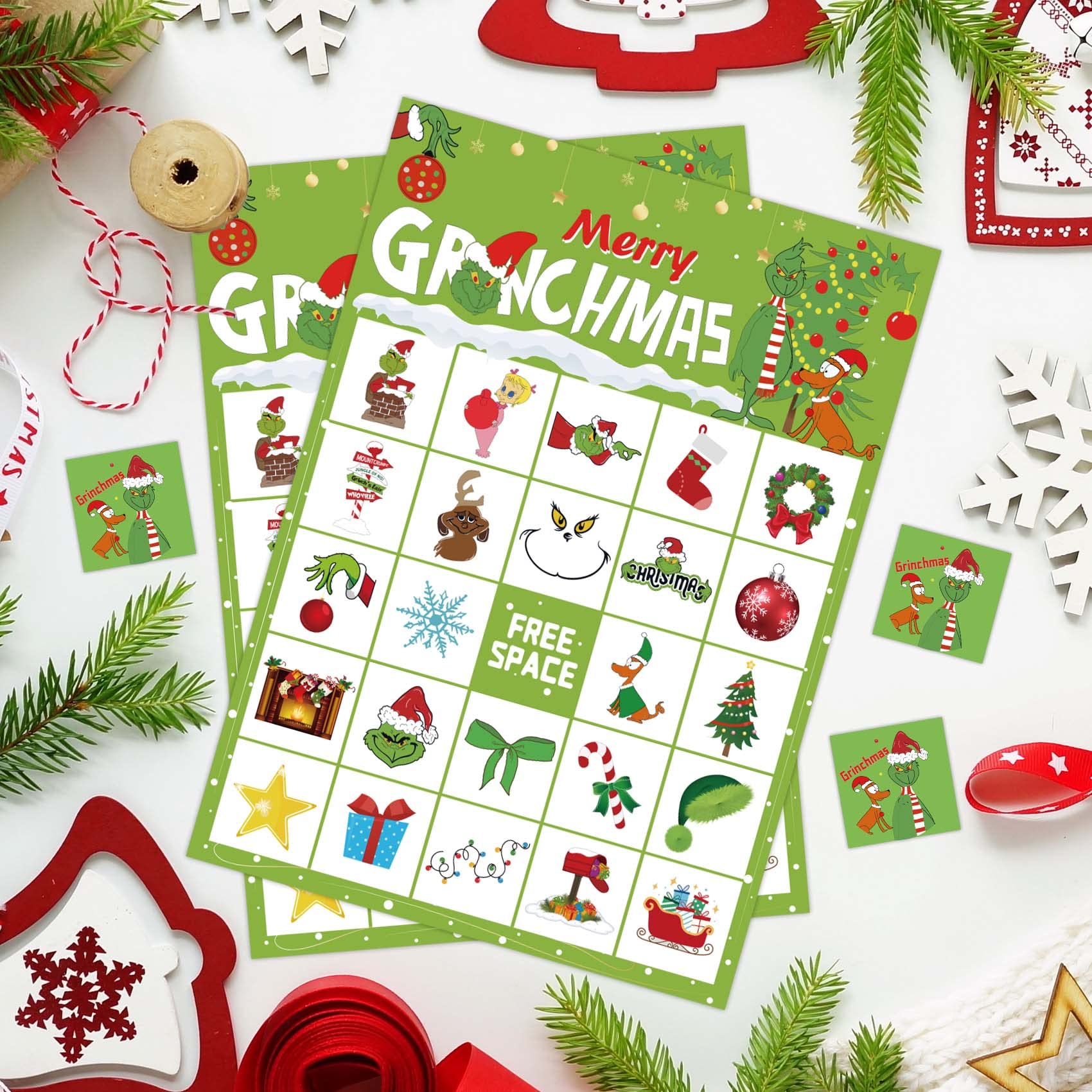 Christmas Bingo Game for Kids - Christmas Party Games and Decorations