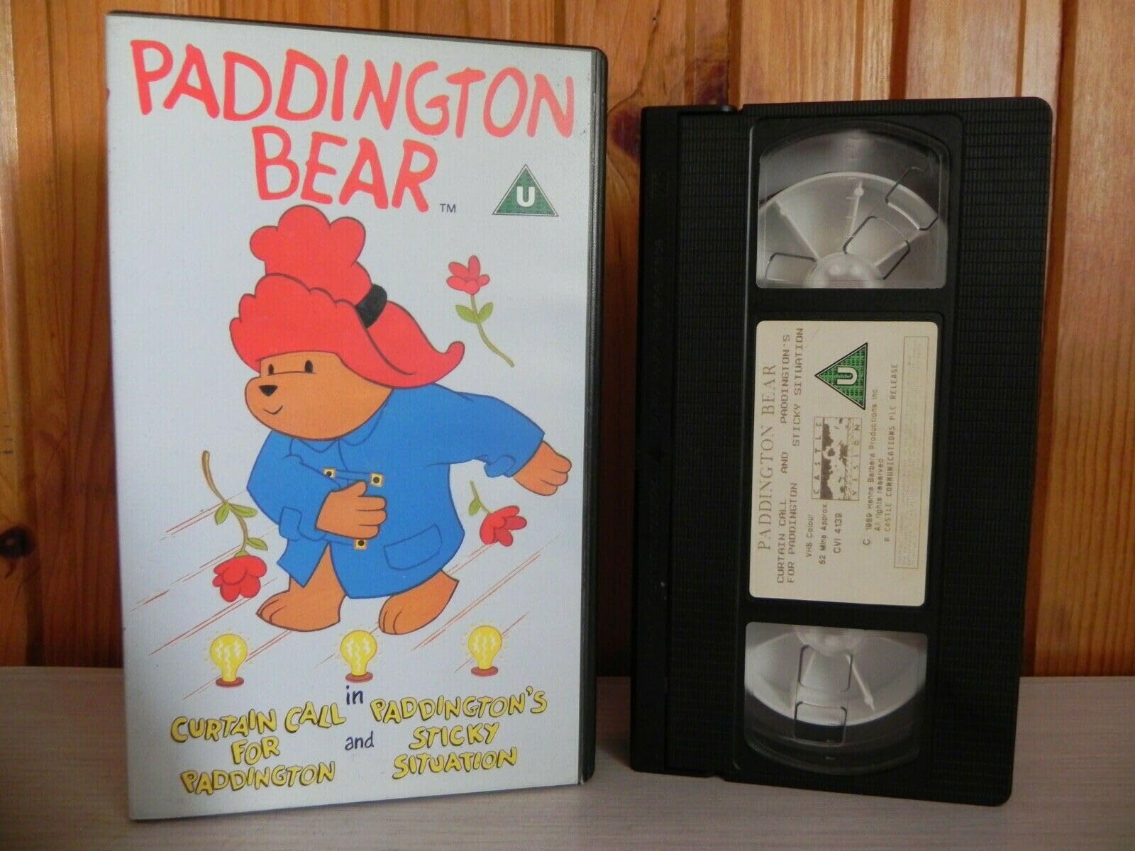 PADDINGTON BEAR - CURTAIN CALL - STICKY SITUATION - KIDS VIDEO - CASTLE 4139 VHS