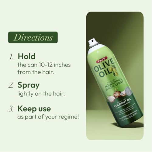 ORS Olive Oil Nourishing Sheen Spray infused with Coconut Oil 11.7 oz