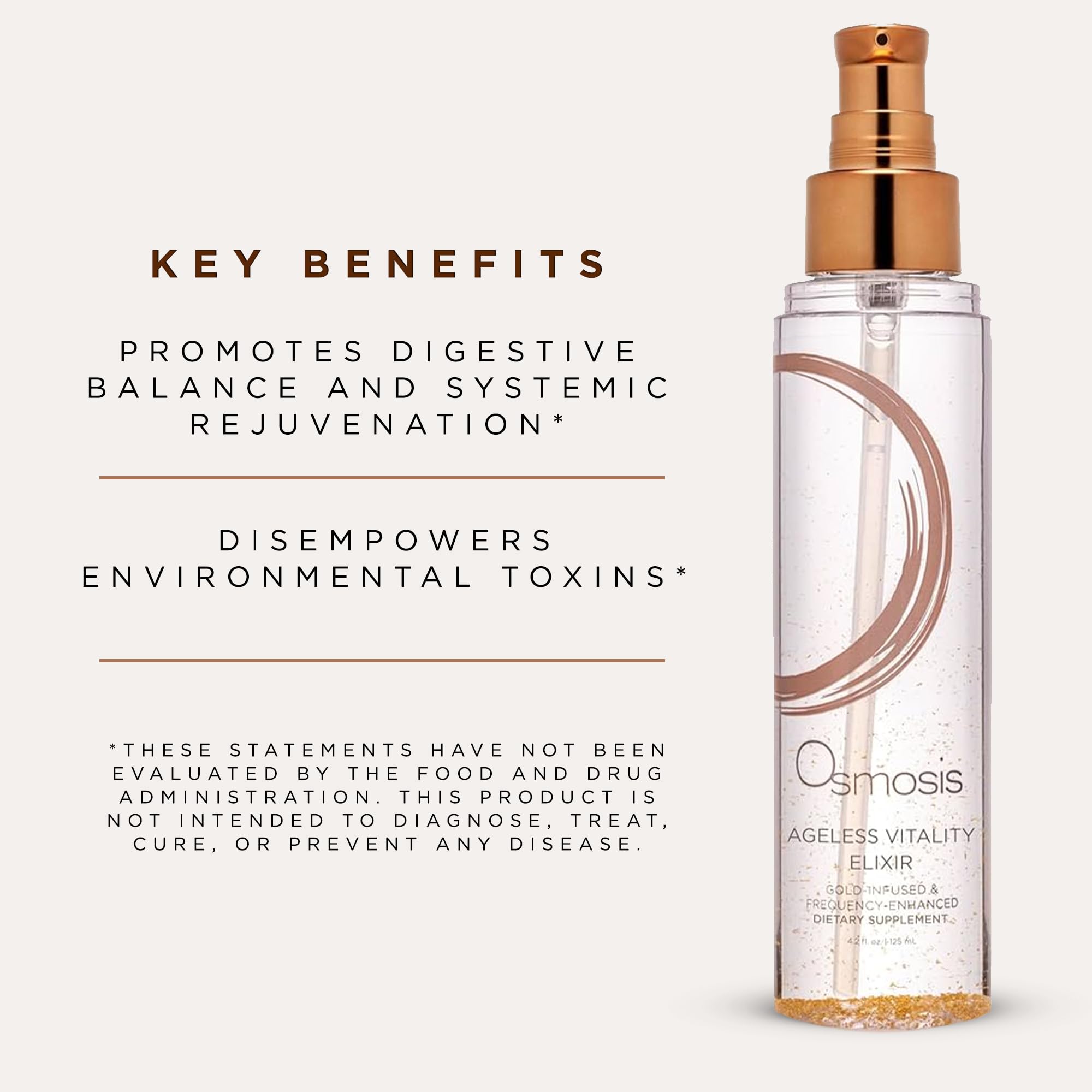 OSMOSIS Ageless Vitality Elixir, Helps Restore Vibrant Skin and Supports Joint Health, Daily Supplement Drink, 4.2 Fl Oz