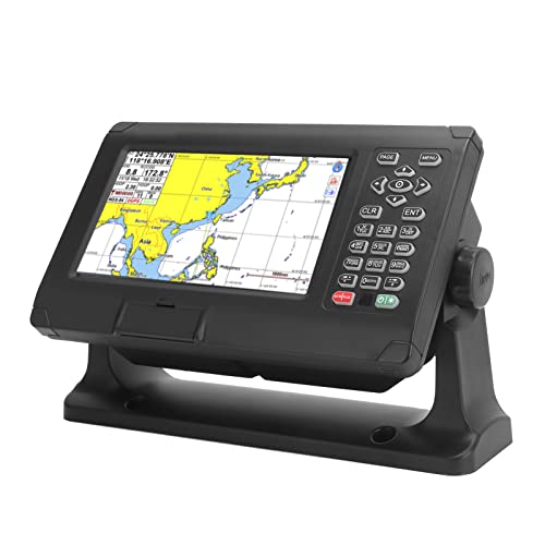 Aramox 8in High Accuracy Fish Finder Chartplotter GPS BDS Waterproof Keyed Assist Chartplotter Fish Finder for Marine