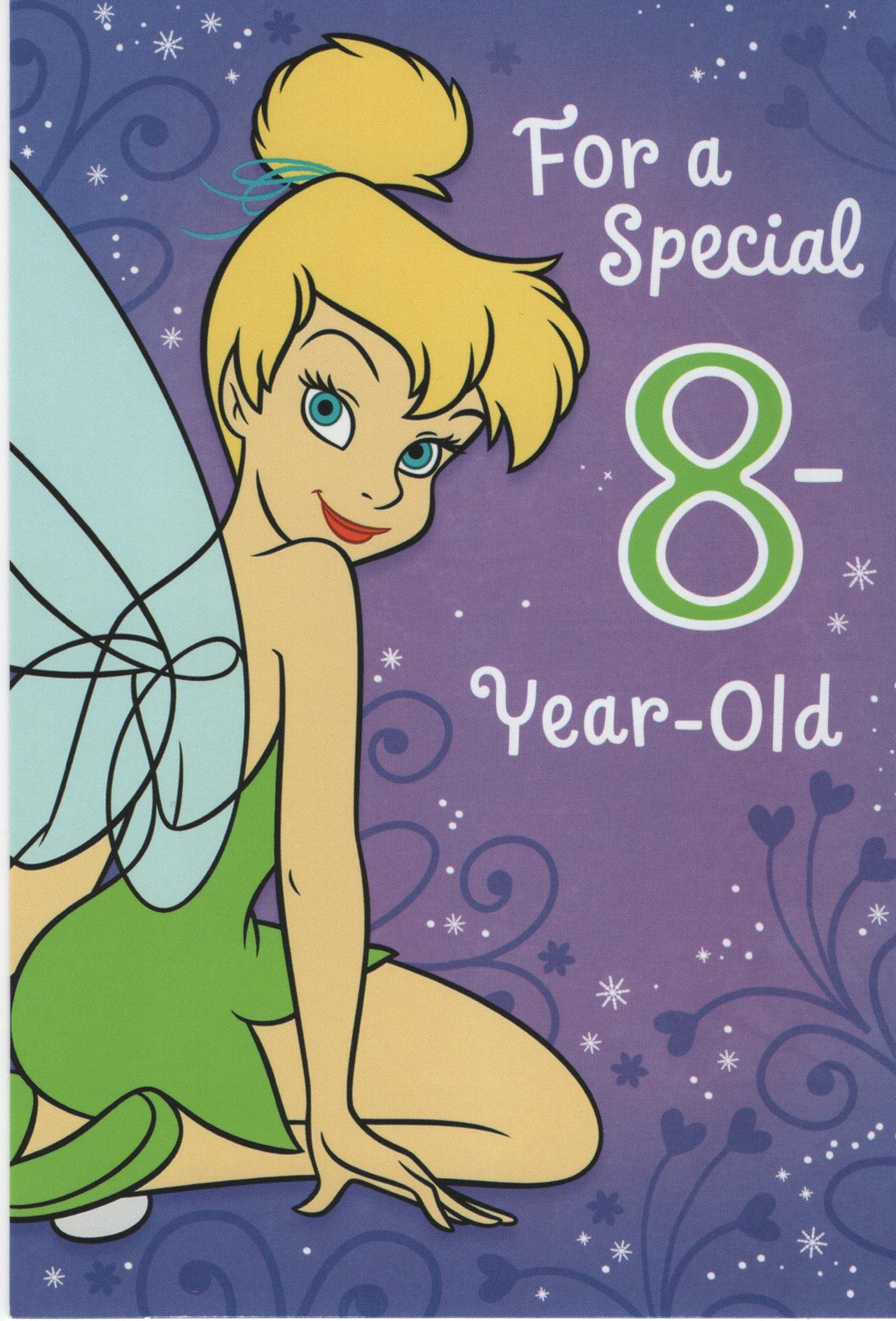 For a special 8-year-old Tinkerbell 8th Birthday Card