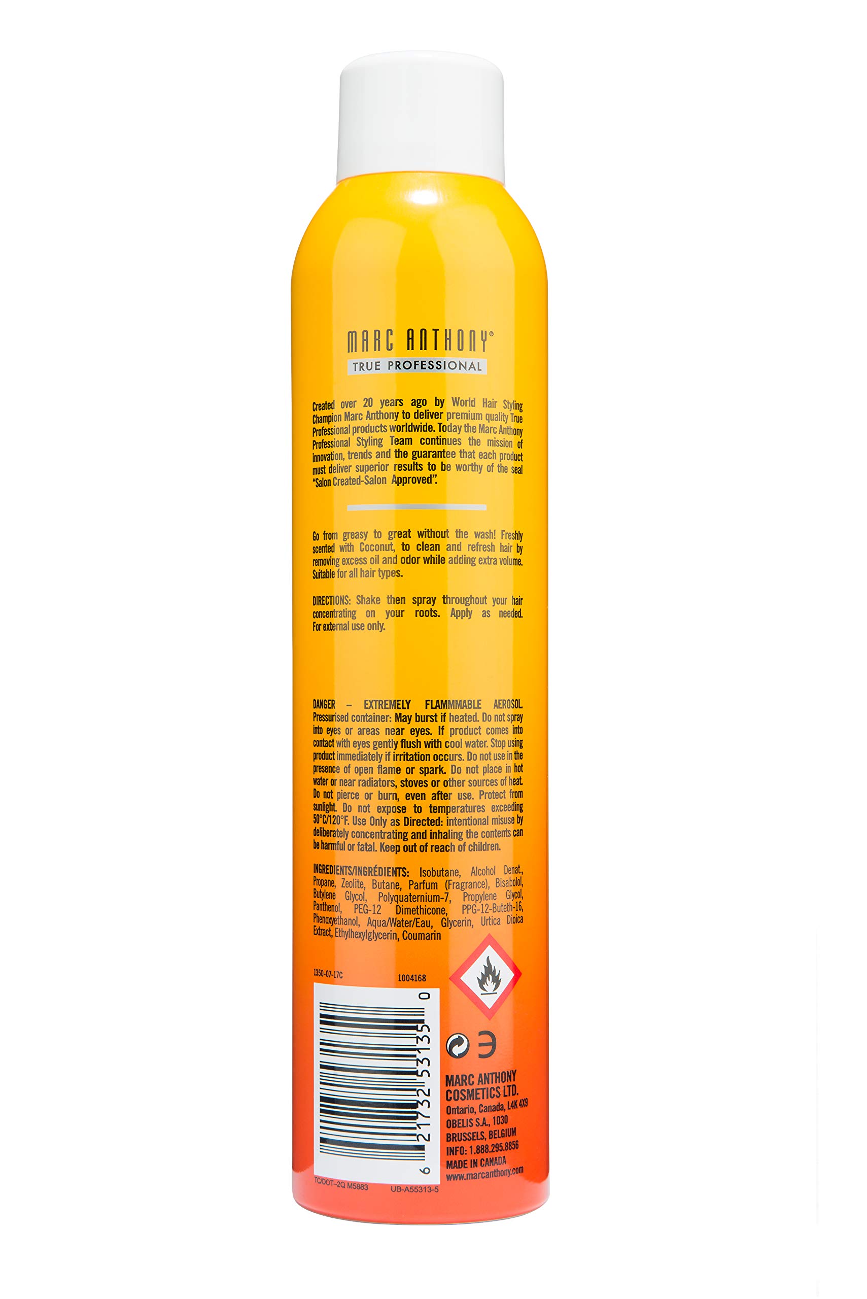 Marc Anthony Refreshing Coconut Clear Dry Shampoo, 7 Ounces