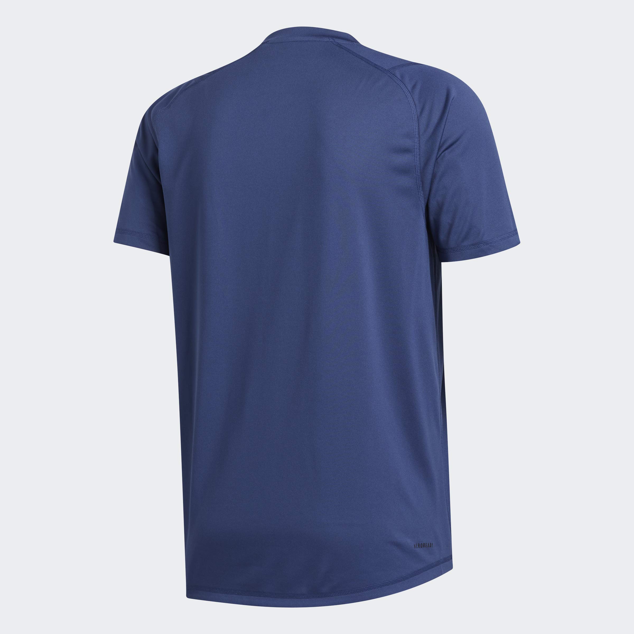 adidas Men's Freelift_Sport Graphic Tee Badge of Sport Tech Indigo Small