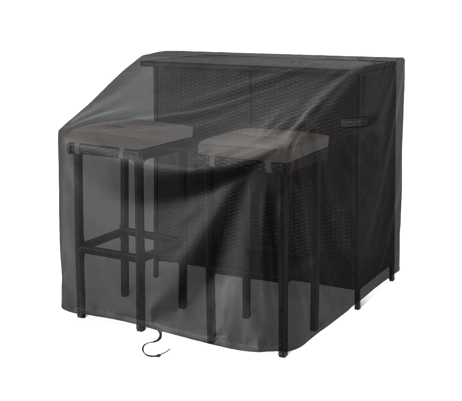 ZJYWSCH Cover for Patio Bar Set 41 Inch Waterproof 600D Heavy Duty Outdoor Wicker Bar Table Cover Bar Set Bar Table Furniture Cover