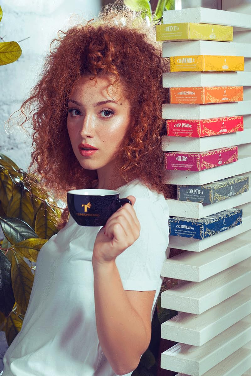 Tea Espresso Tea Capsules β 10 Capsules of Tea per Box- Leaf Tea- Made in Italy (China Jasmine) β Compatible with Nespresso Machines (Original Line)
