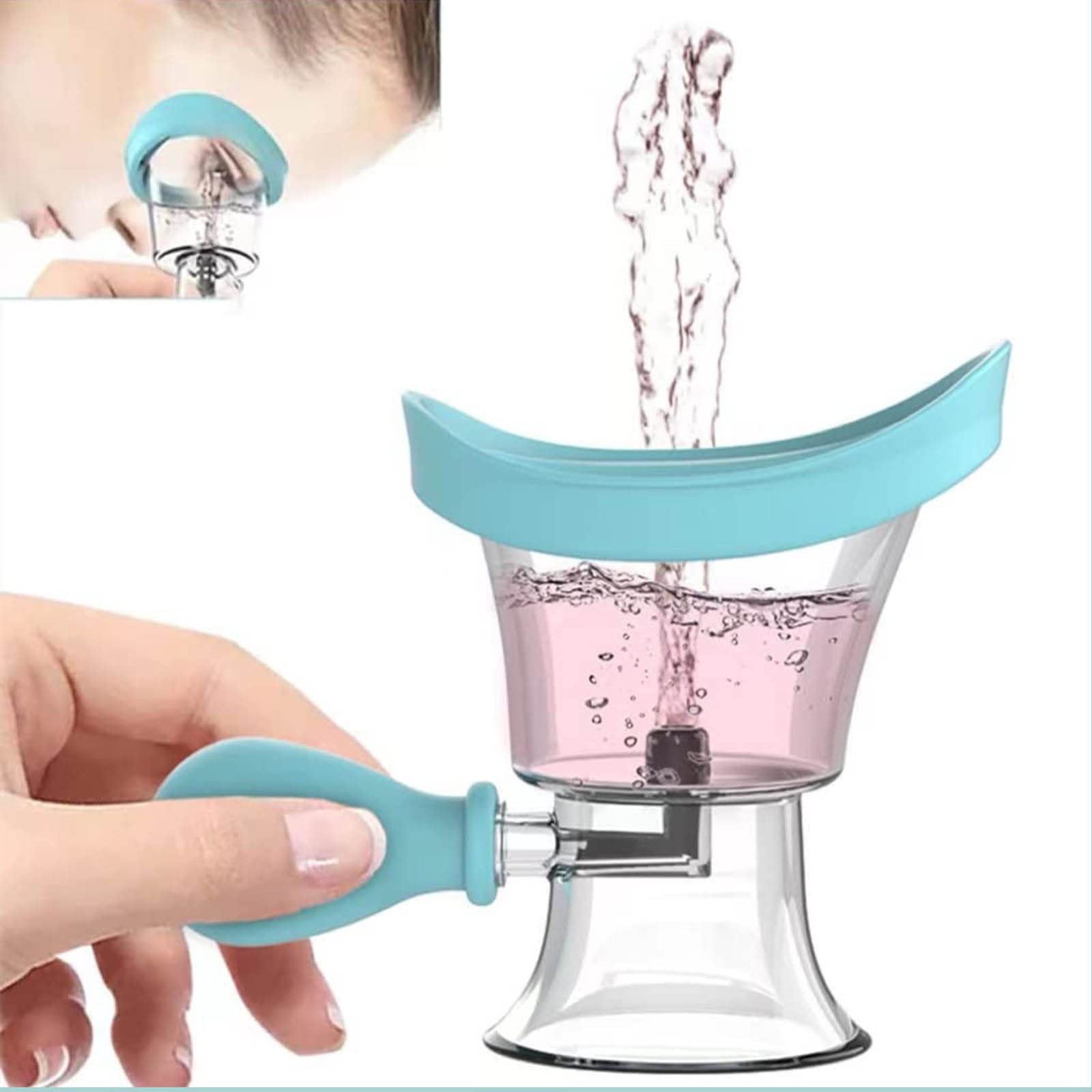 AXLOFO® Eye Wash Cup, Eye Wash Bath Kit (Eye Drop Guide/Wash Cup), Silicone Eye Cup for Effective Eye Cleansing, Soothing Tired Eyes (1)